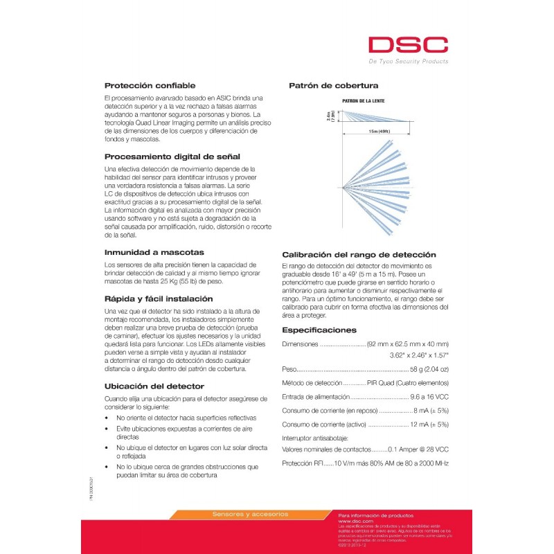 Detector Infrarrojo DSC LC100